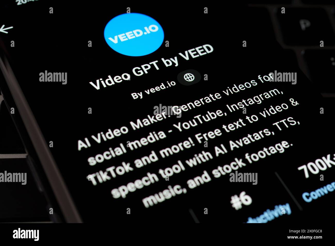 Video gpt by veed hi-res stock photography and images - Alamy