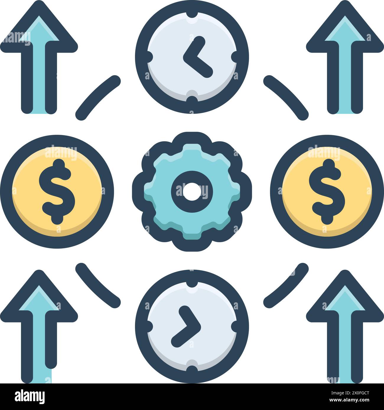 Icon for production efficiency, production Stock Vector Image & Art - Alamy