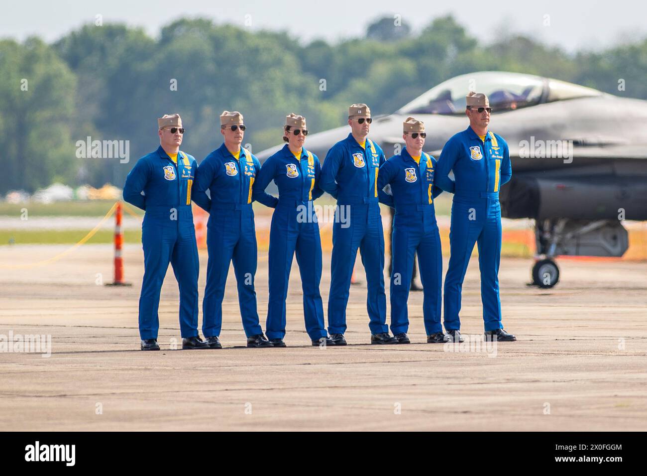 April 07, 2024: Officers of the U. S. Navy Flight Demonstration ...