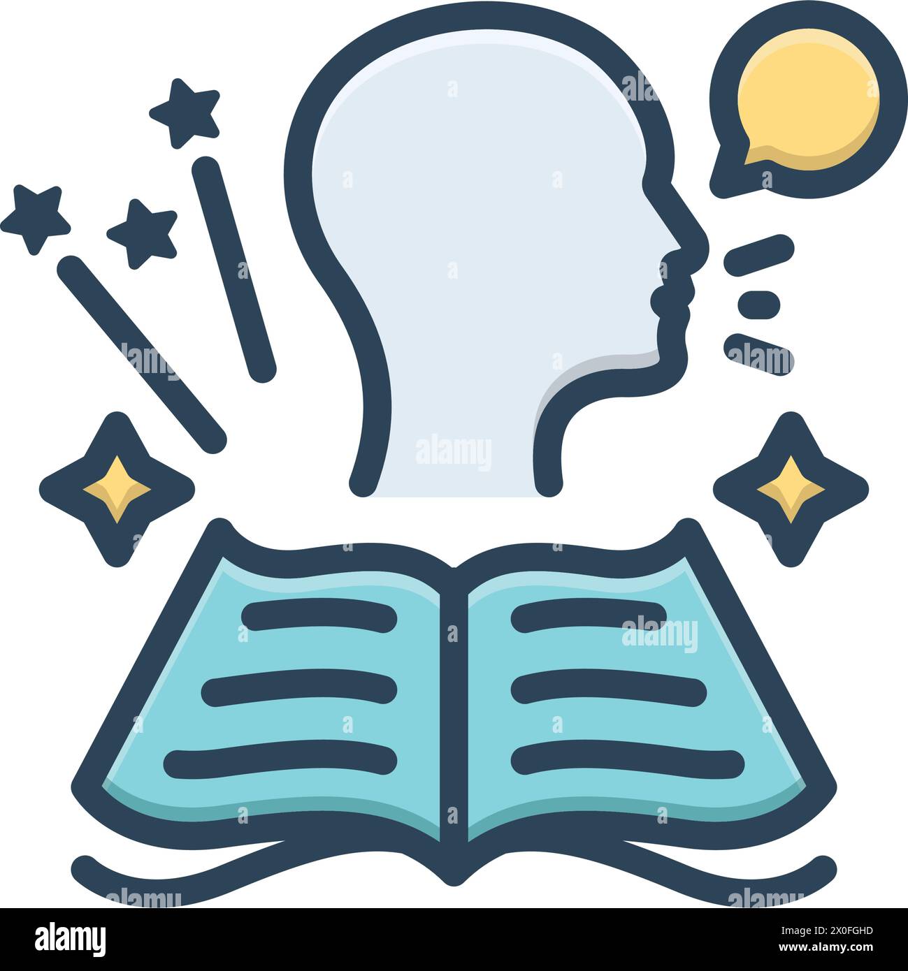 Storytelling silhouette Stock Vector Images - Alamy