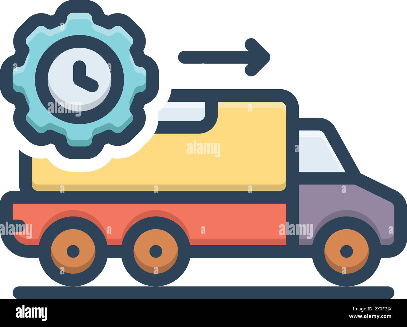 Lead time and punctuality Stock Vector Images - Alamy