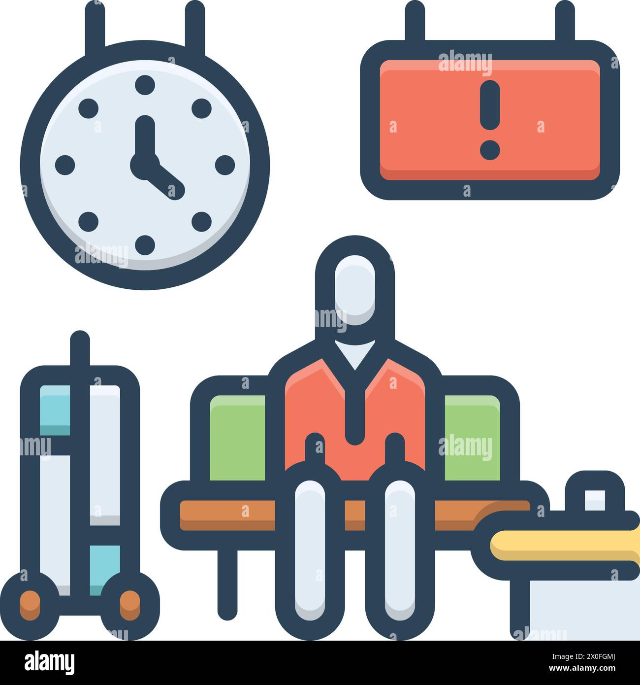 Icon for delay, waiting Stock Vector Image & Art - Alamy