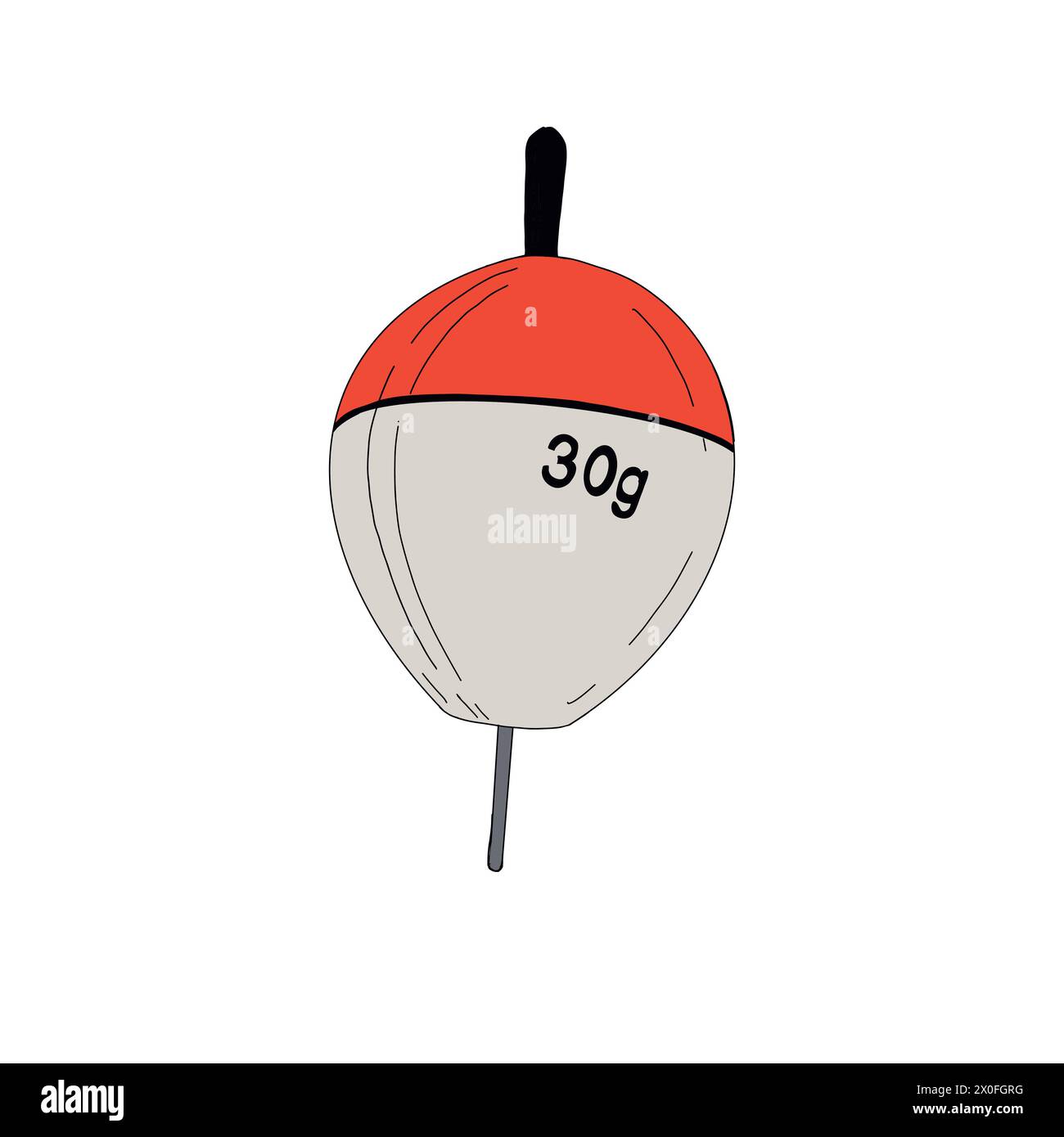 Fishing float bobber cork vector illustration tackle. Bait minnow line ...