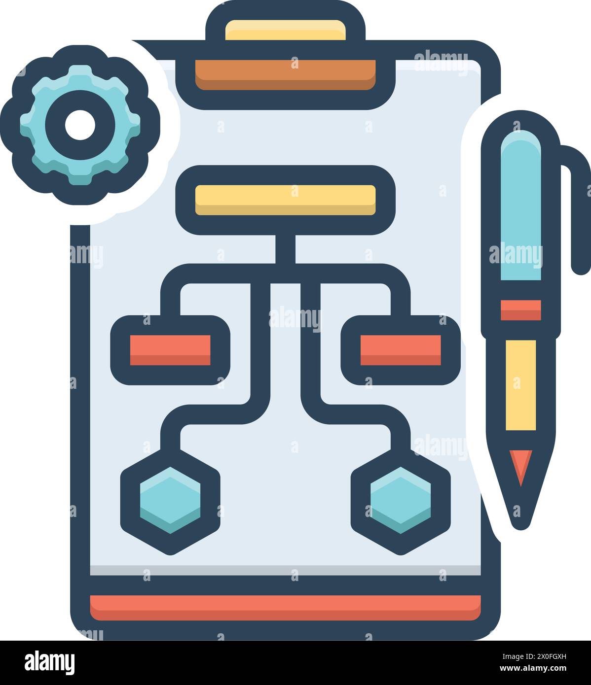 Workflow progress project plan icon Stock Vector Images - Alamy