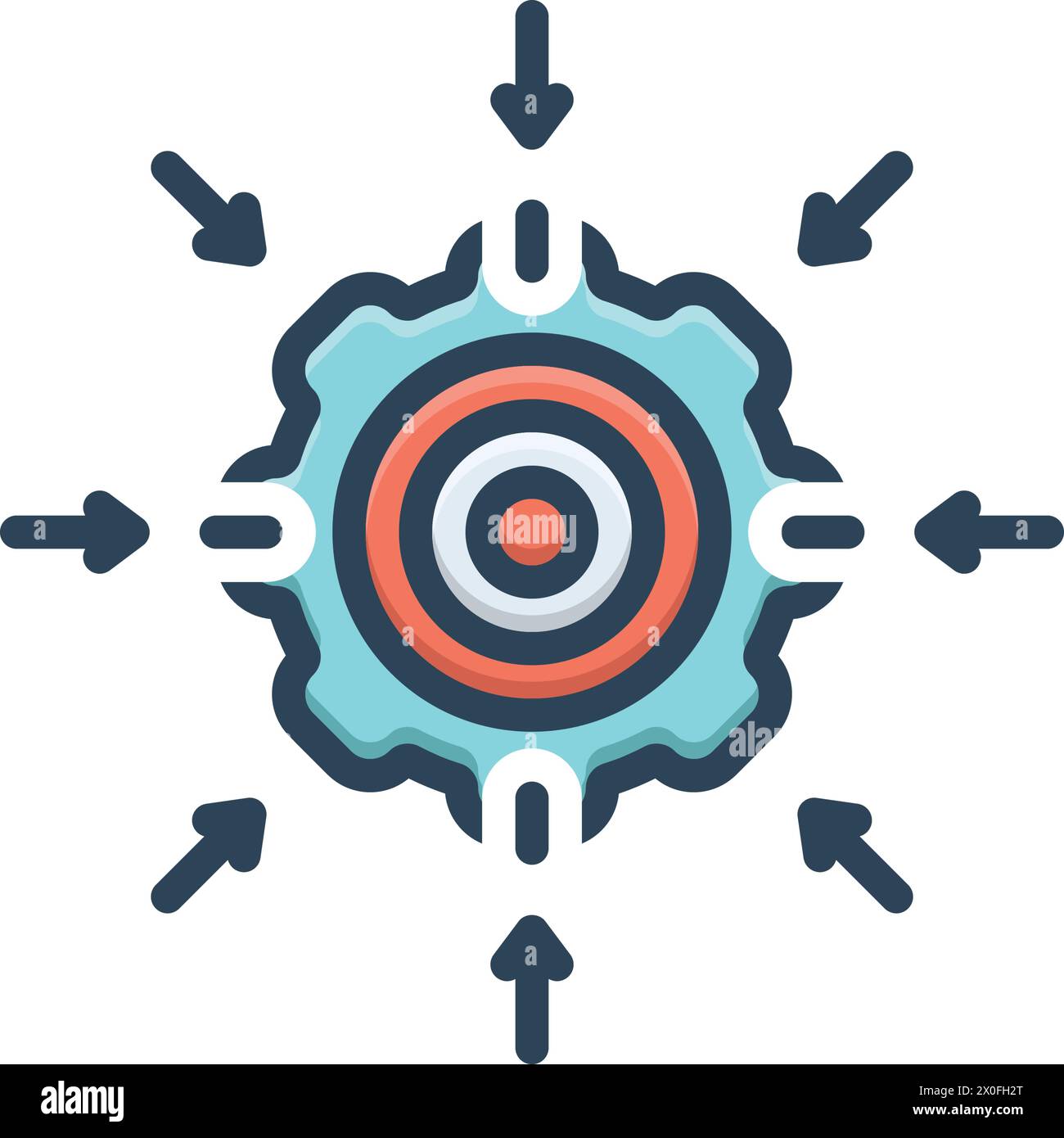 Goal setting target objective Stock Vector Images - Alamy