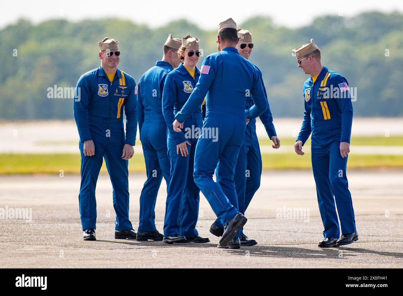 April 07, 2024: Officers of the U. S. Navy Flight Demonstration ...