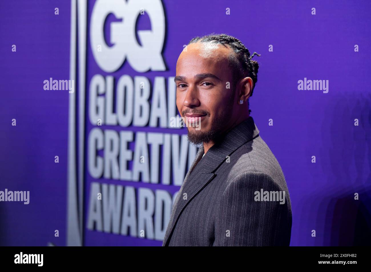 NEW YORK, NEW YORK - APRIL 11: Lewis Hamilton attends the 2024 GQ Creativity Awards at WSA on ...