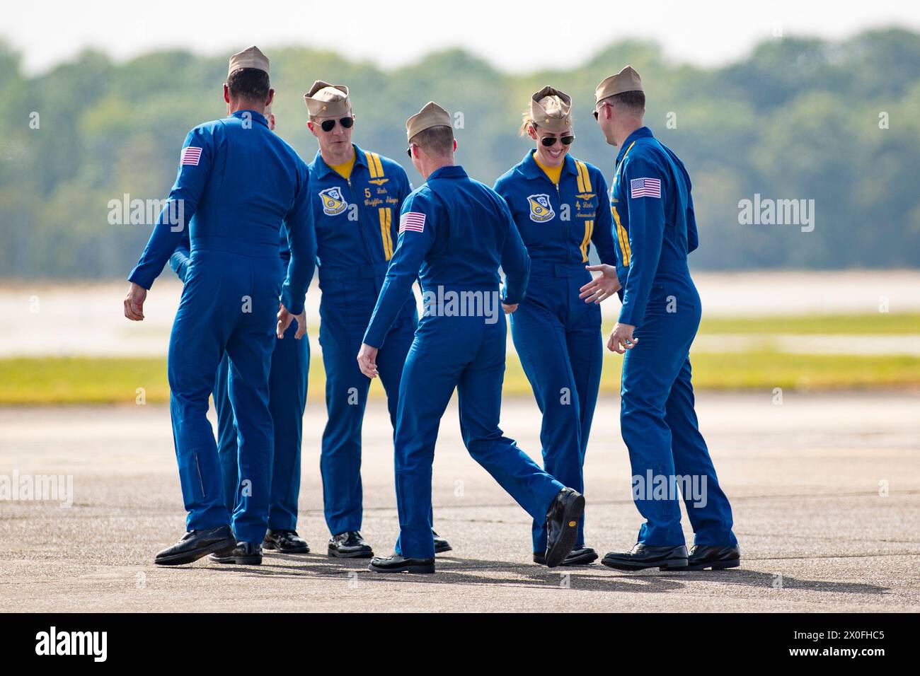 April 07, 2024: Officers of the U. S. Navy Flight Demonstration ...