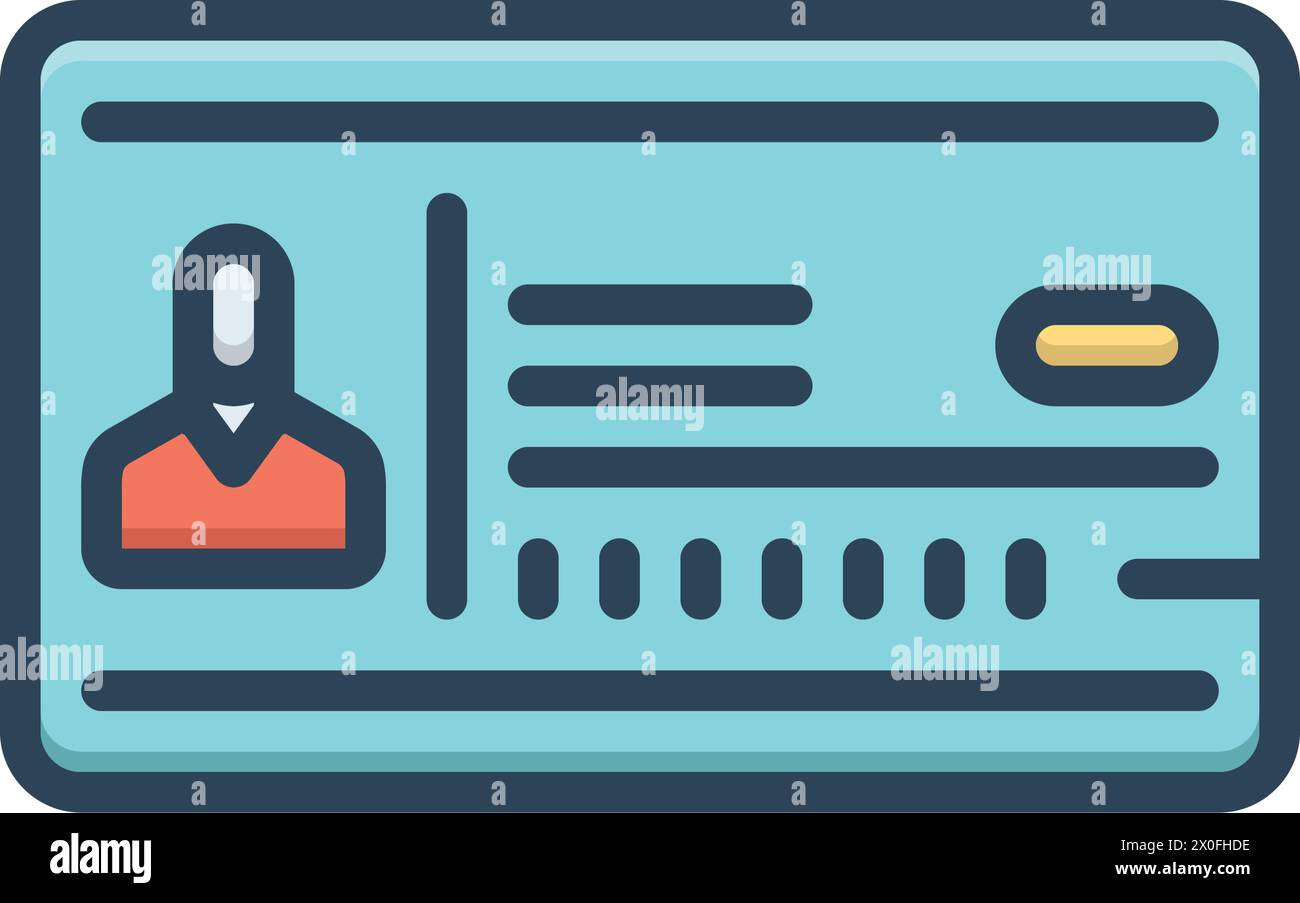 Icon for license, permit Stock Vector Image & Art - Alamy