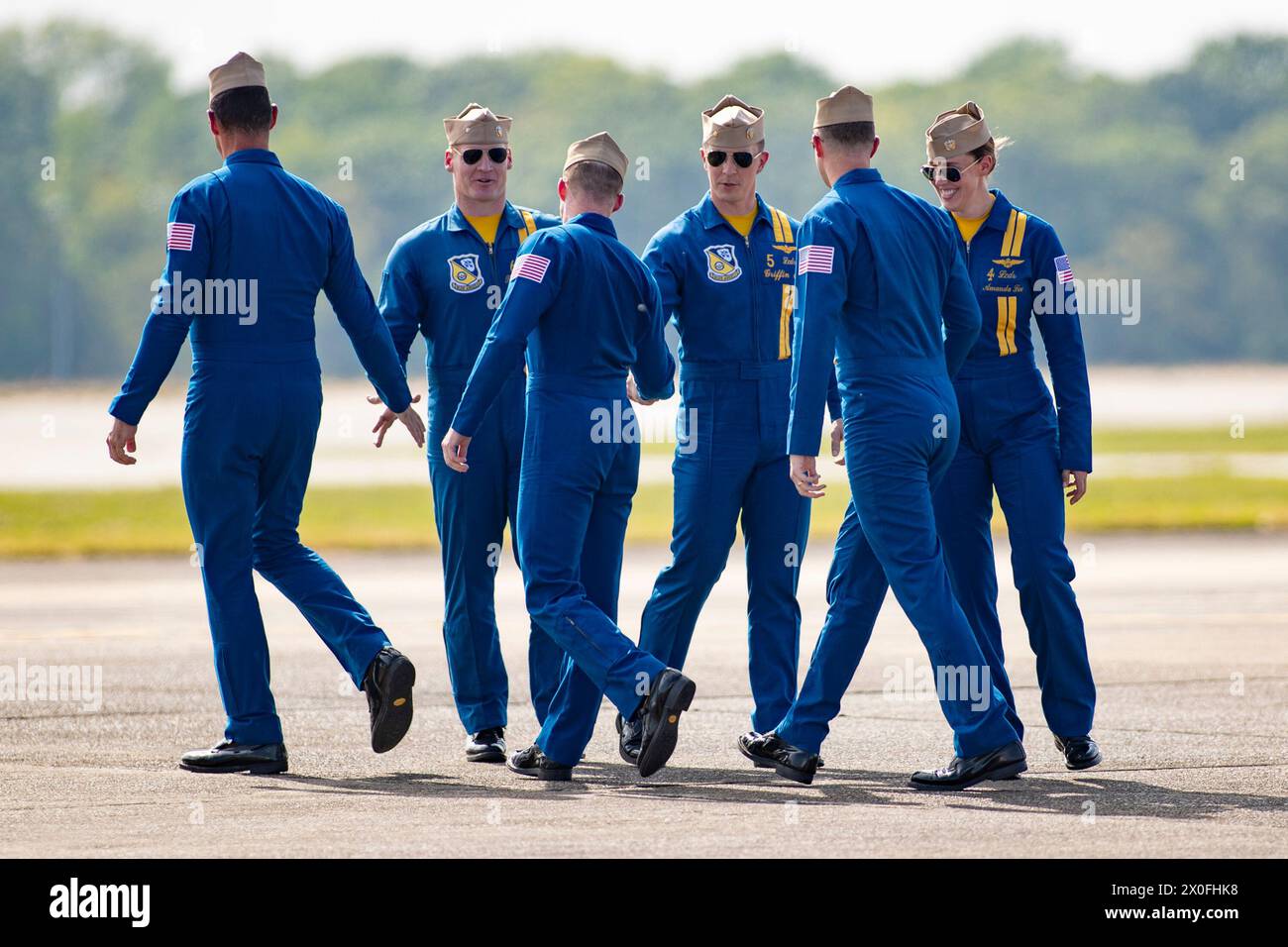 April 07, 2024: Officers of the U. S. Navy Flight Demonstration ...