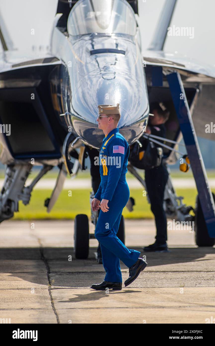 U.S. 07th Apr, 2024. Navy Flight Demonstration Squadron Blue Angels ...