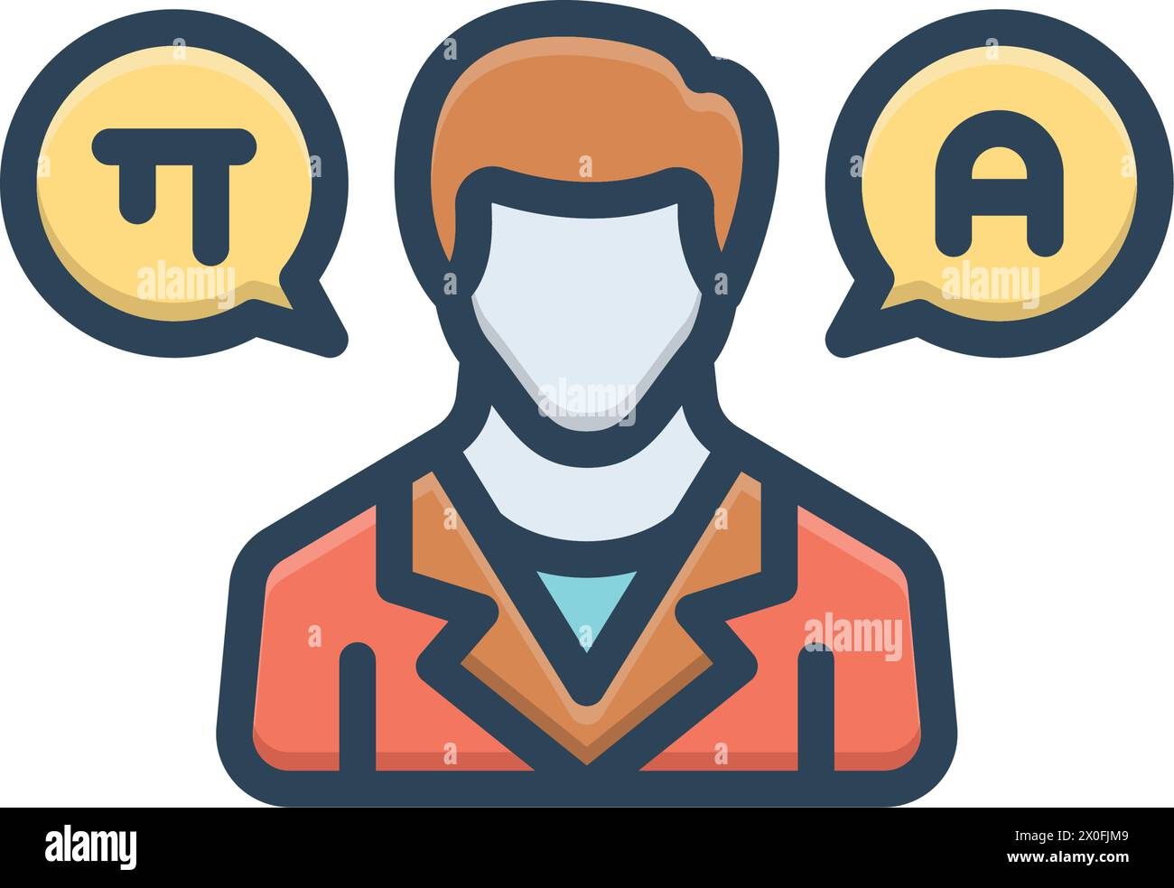 Icon for bilingual, multilingual Stock Vector Image & Art - Alamy