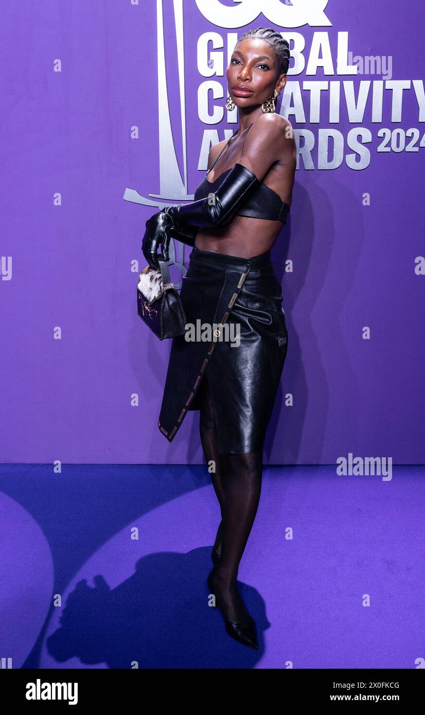 New York, USA. 11th Apr, 2024. Michaela Coel attends Second Annual GQ Global Creativity Awards ...