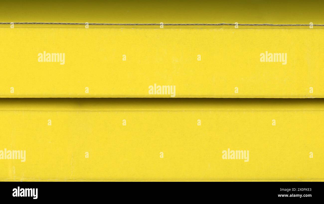yellow corrugated cardboard box texture useful as a background Stock ...