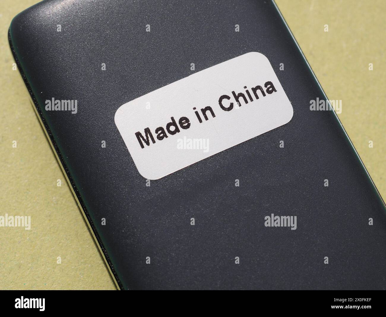 Made in china electronics label hi-res stock photography and images - Alamy