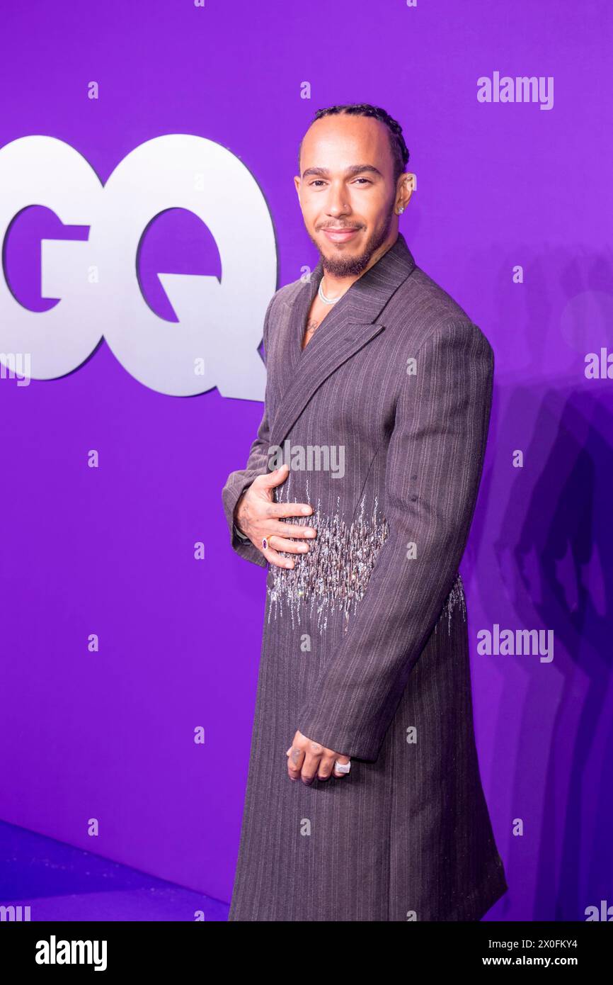 NEW YORK, NEW YORK - APRIL 11: Lewis Hamilton attends the 2024 GQ Creativity Awards at WSA on ...