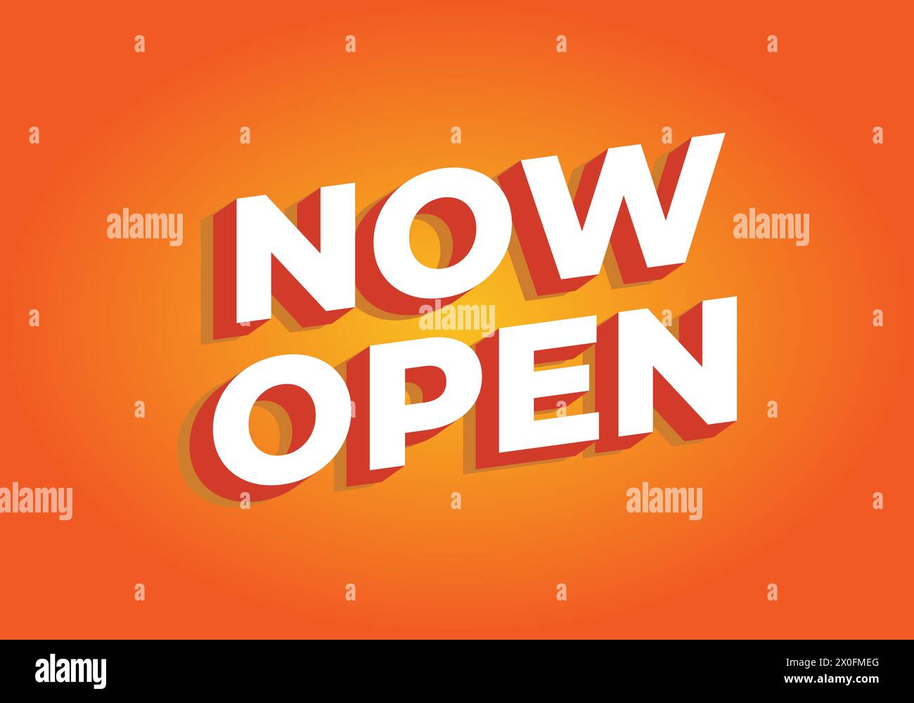 Now open. Text effect design in 3d look with eye catching colors Stock ...