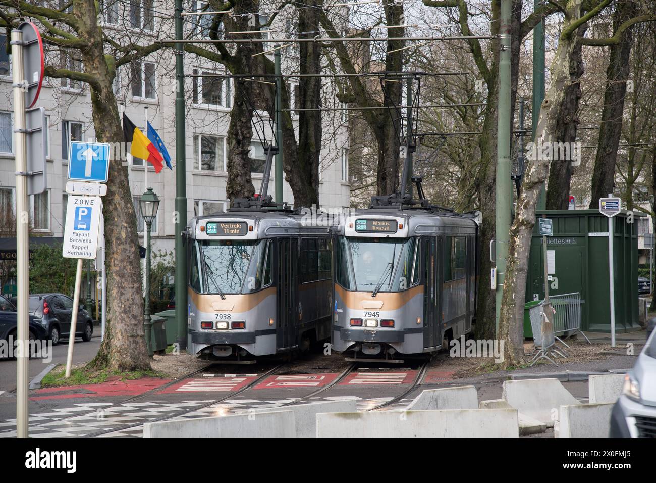 Brussels tram network hi-res stock photography and images - Alamy