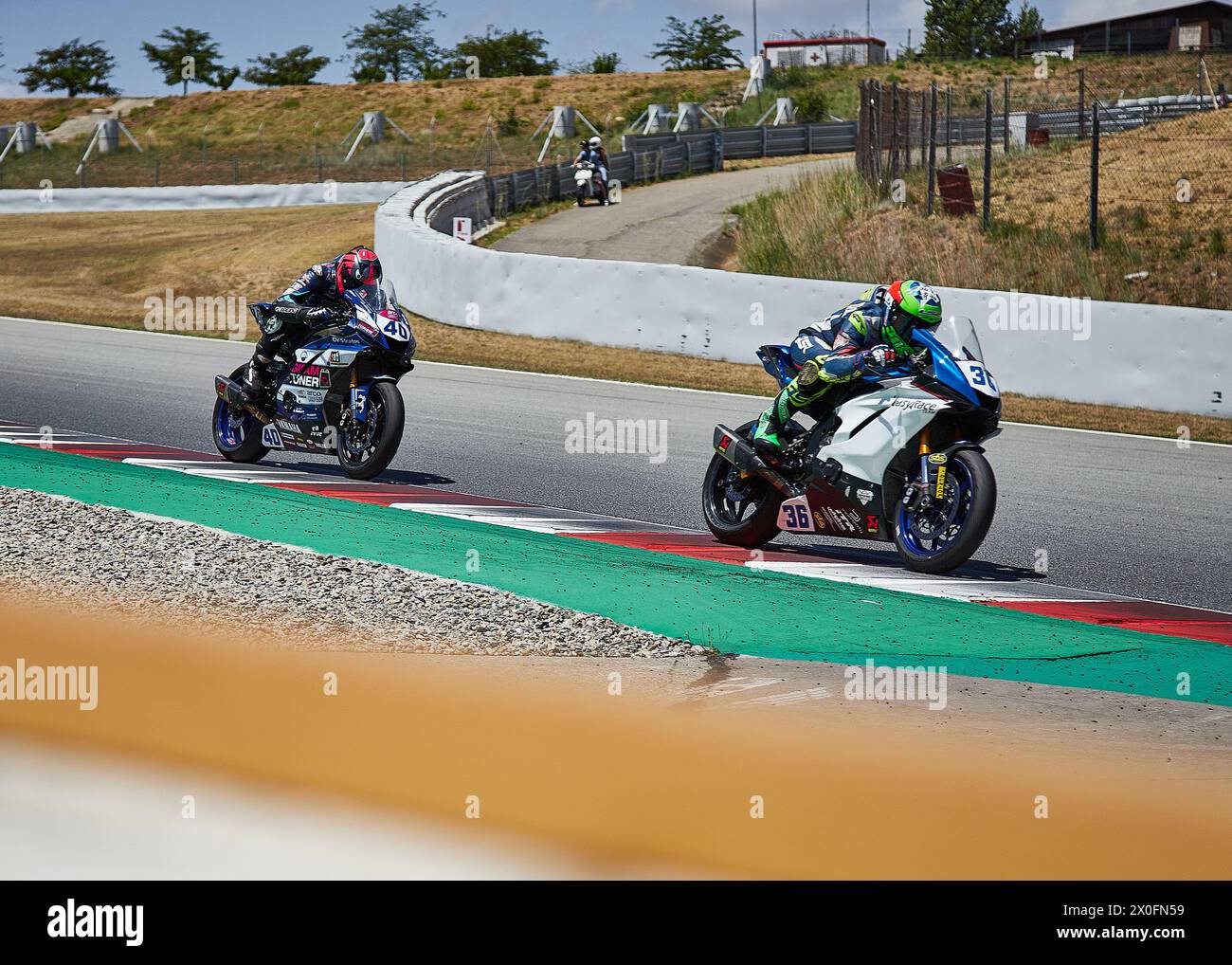 Barcelona, Spain; June 26th 2022: ESBK-Superbikes championship Stock ...
