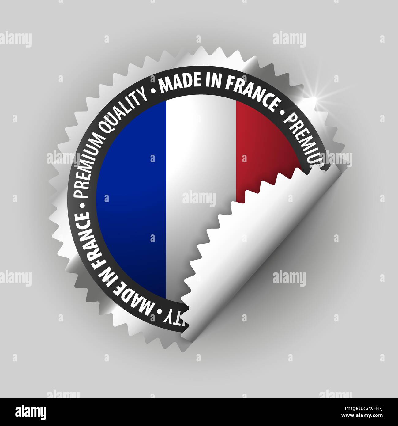 Made in France graphic and label. Element of impact for the use you ...