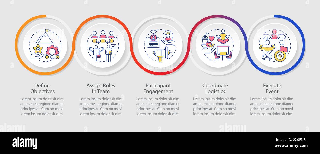 How to organize hackathon loop infographic template Stock Vector Image ...