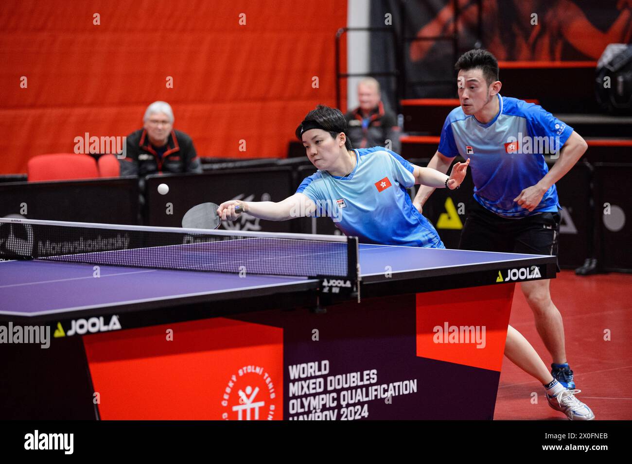 Hoi Kem DOO, Chun Ting WONG during World Mixed Doubles Olympics ...