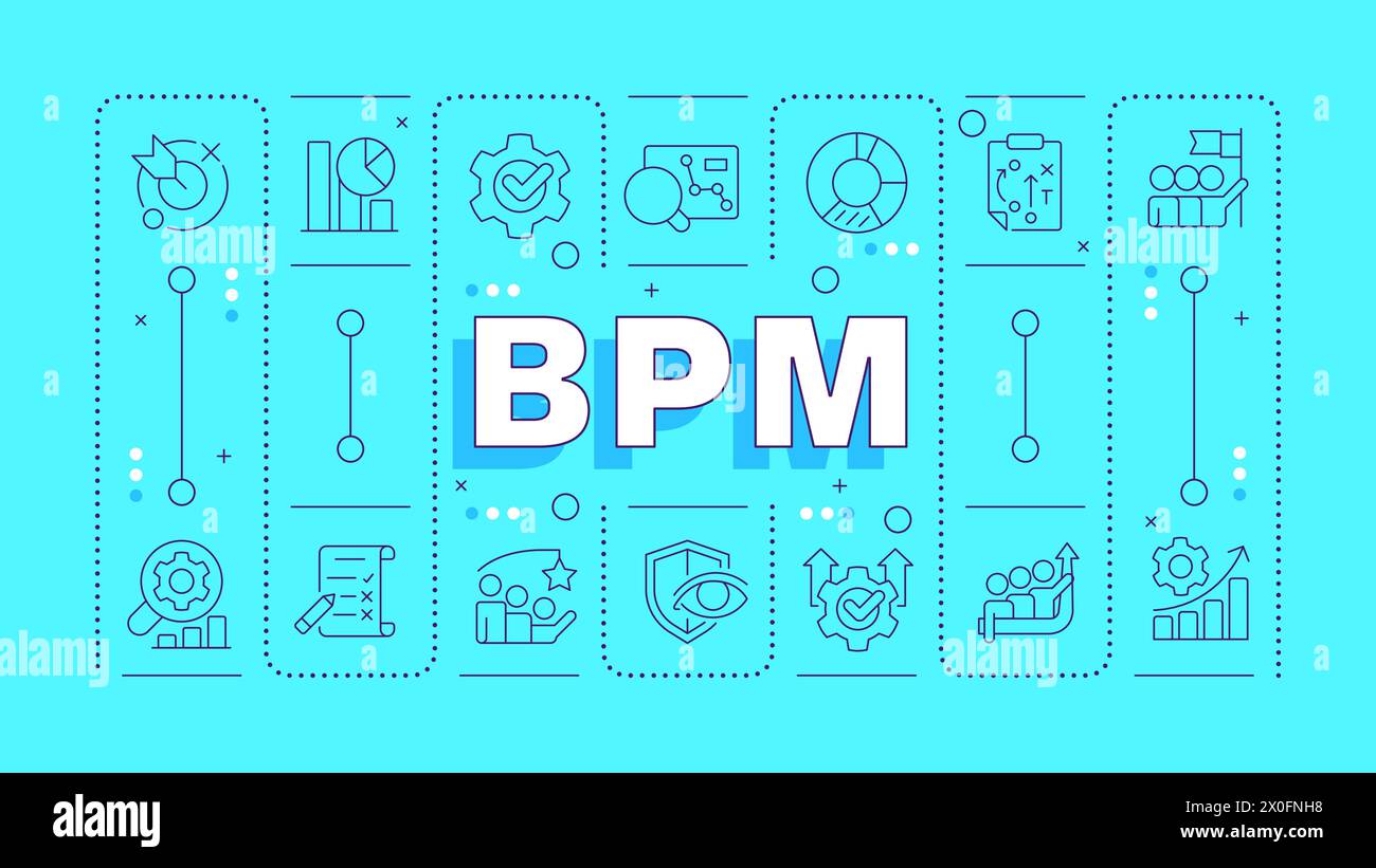 BPM turquoise word concept Stock Vector Image & Art - Alamy