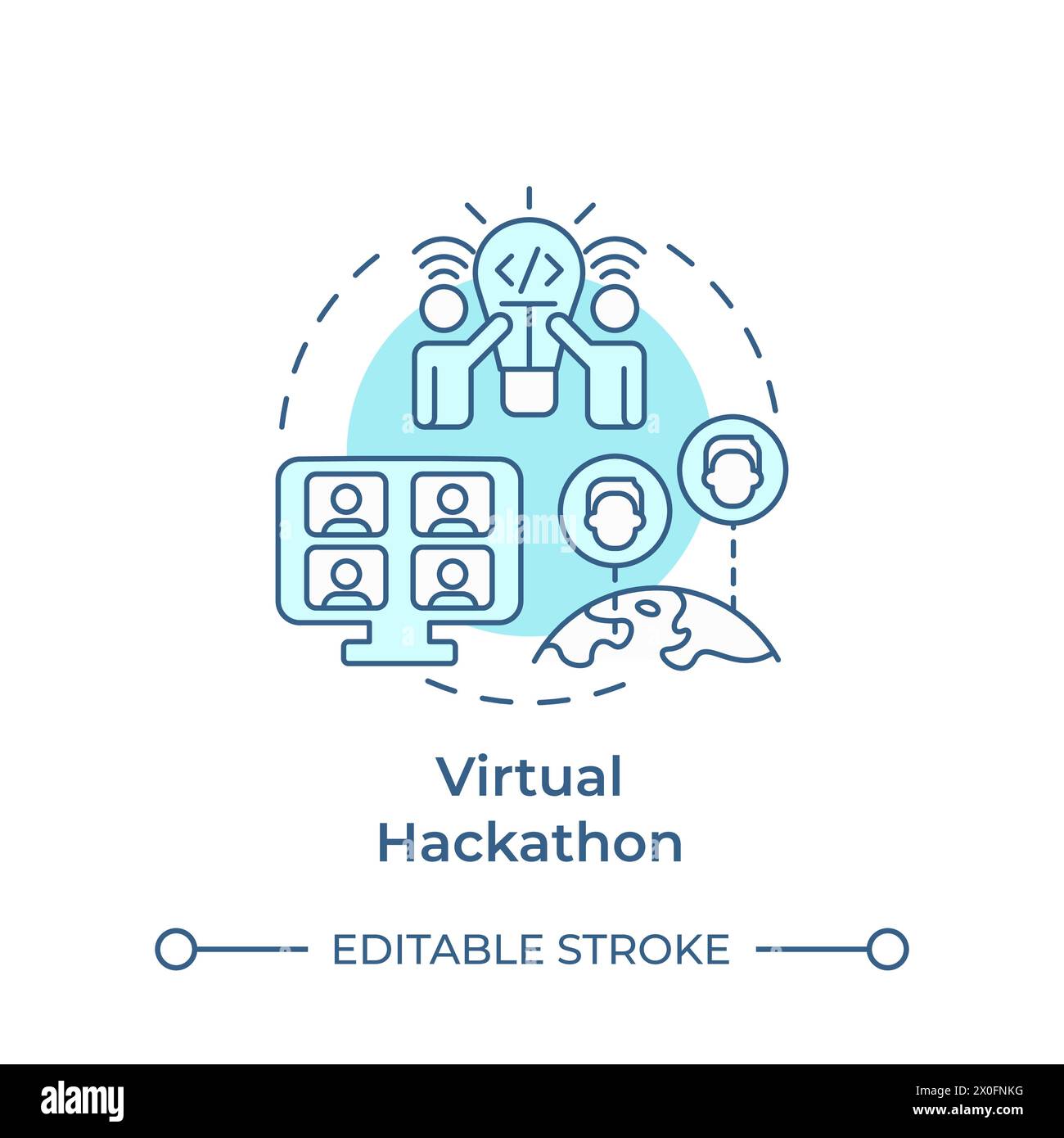 Virtual hackathon soft blue concept icon Stock Vector Image & Art - Alamy Virtual hackathon soft blue concept icon Stock Vector Image & Art - Alamy