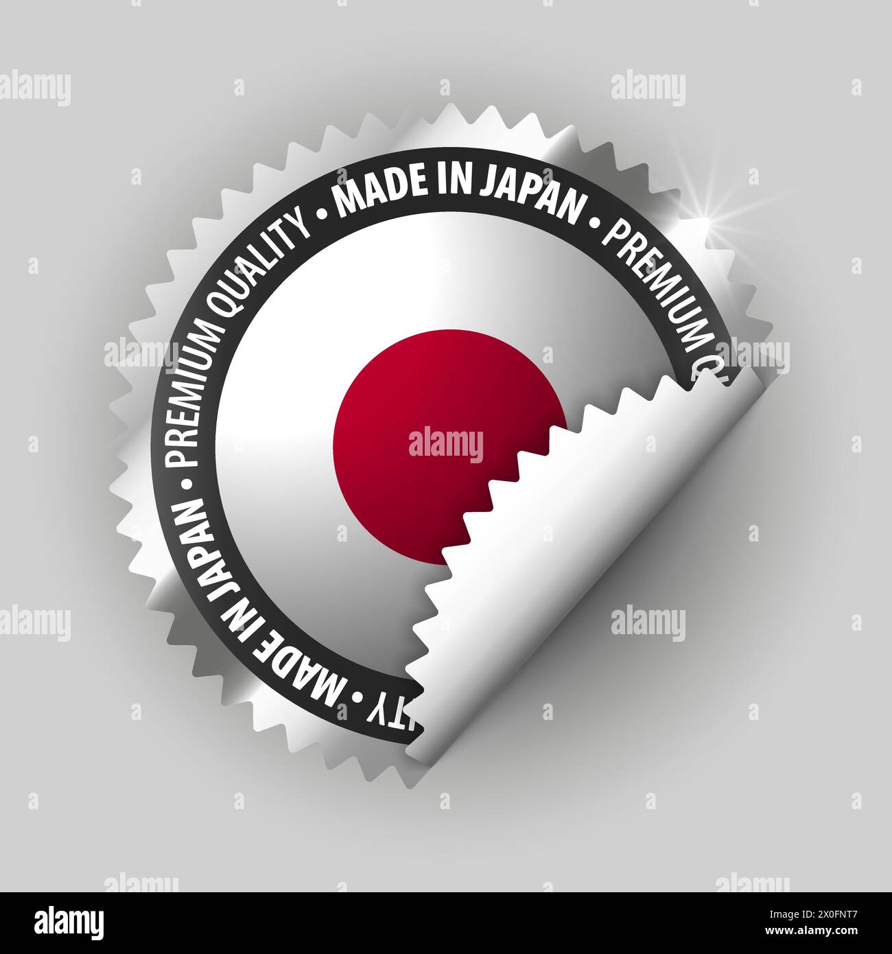 Vector label made in japan hi-res stock photography and images - Alamy