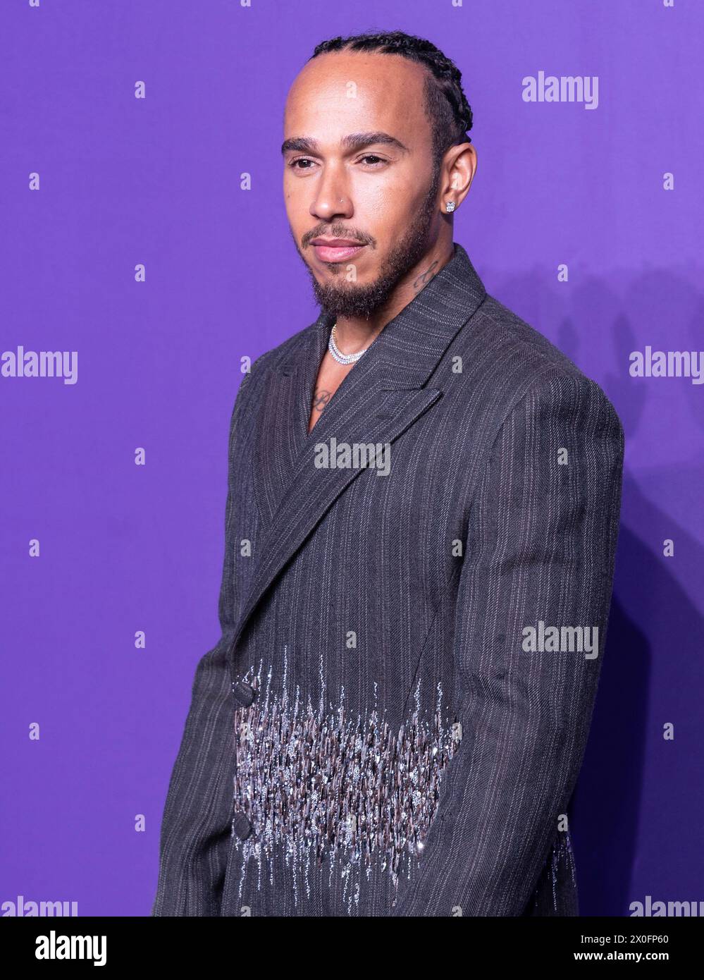 New York, USA. 11th Apr, 2024. Lewis Hamilton attends Second Annual GQ Global Creativity Awards ...