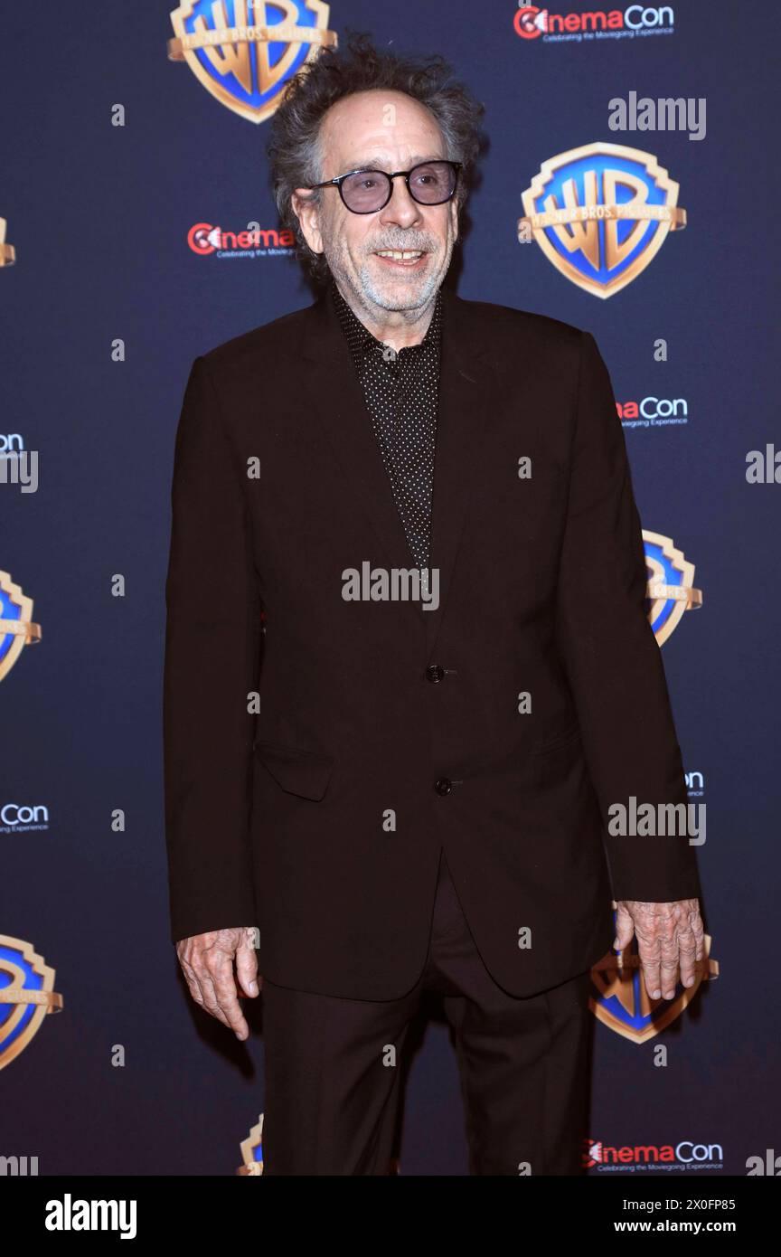 Tim Burton bei der Warner Bros. Präsentation auf der CinemaCon 2024 im ...