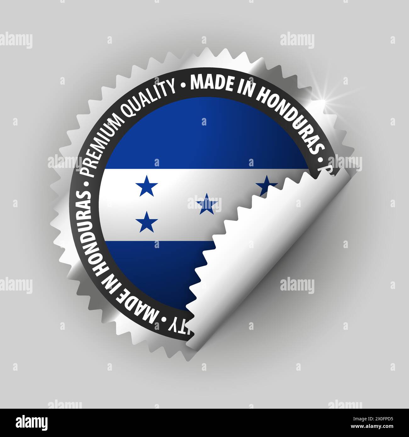 Made in Honduras graphic and label. Element of impact for the use you ...