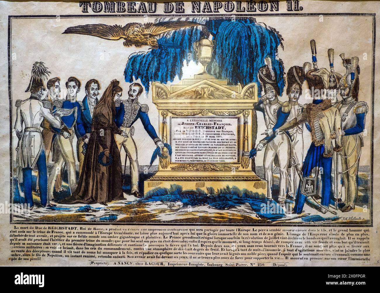 The death of Napoleon II by Unknown artist - etching , after 1832 ...