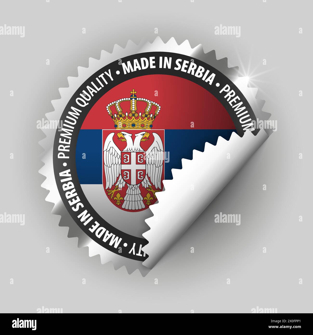 Made in serbia stamp Stock Vector Images - Alamy