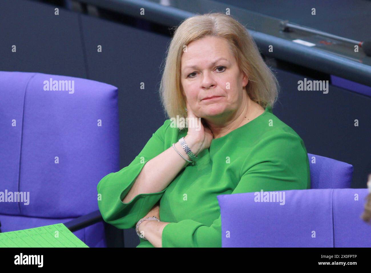 Berlin, Deutschland, 12.04.2024: Deutscher Bundestag: 164 ...