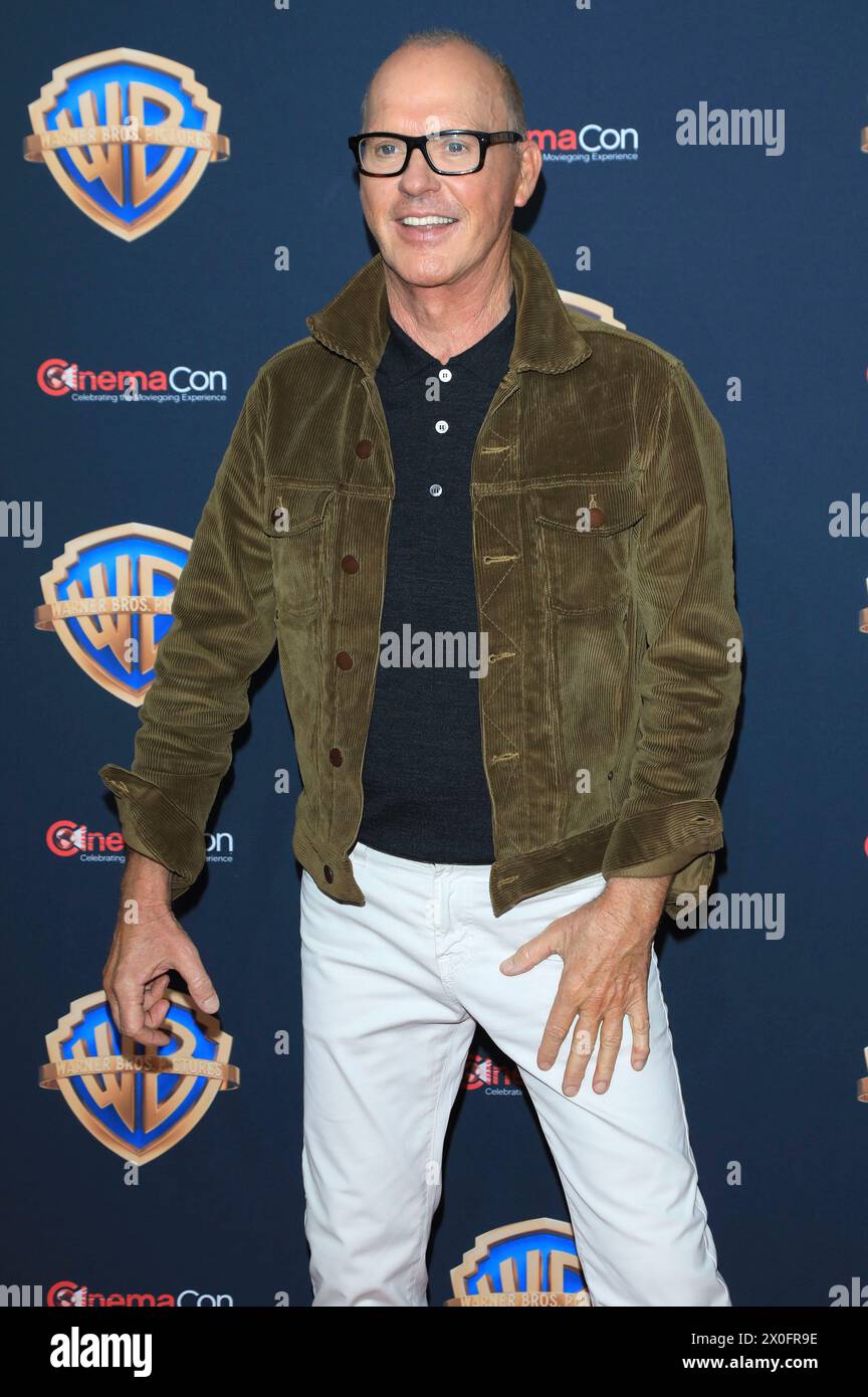 Michael Keaton bei der Warner Bros. Präsentation auf der CinemaCon 2024 ...