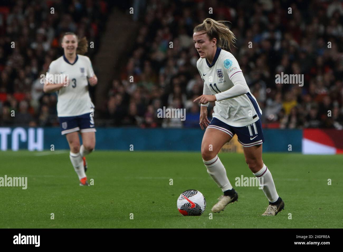 Lauren Hemp England v Sweden UEFA Women's Euro football qualifier ...