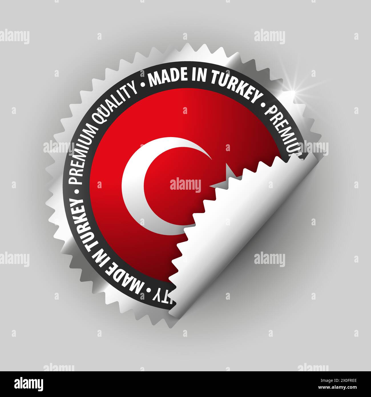 Made in turkey icon vector vectors hi-res stock photography and images ...