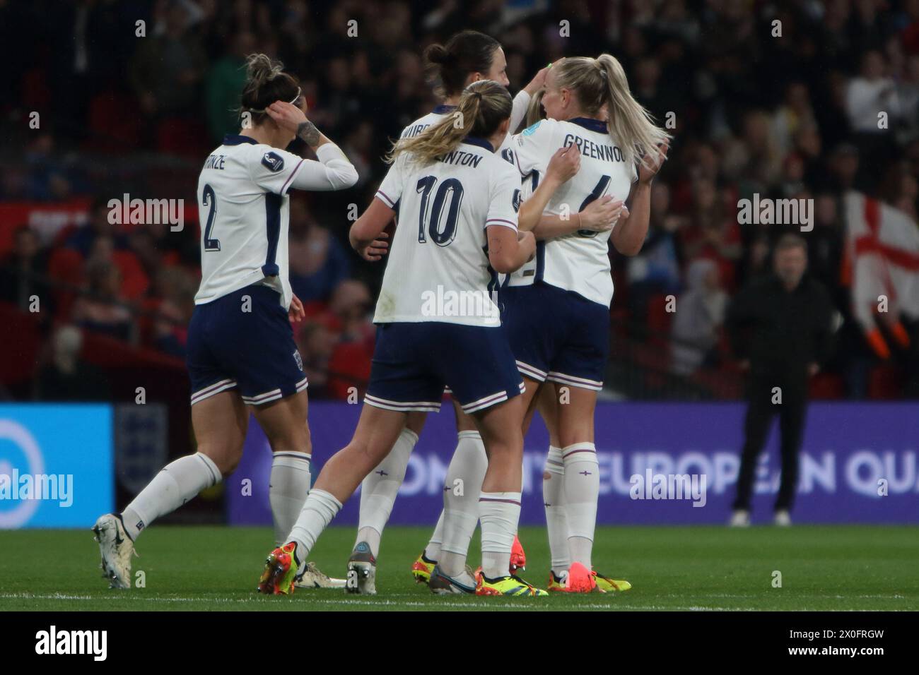 Alessia Russo and team celebrate goal England v Sweden UEFA Women's ...