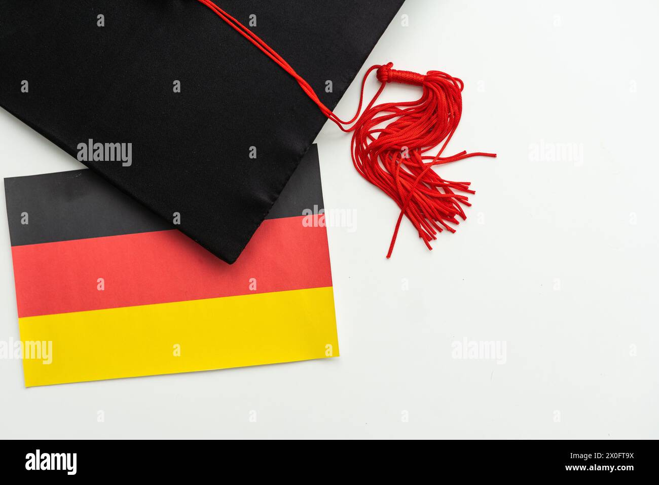 graduation hat isolated on white background - education concept Stock ...