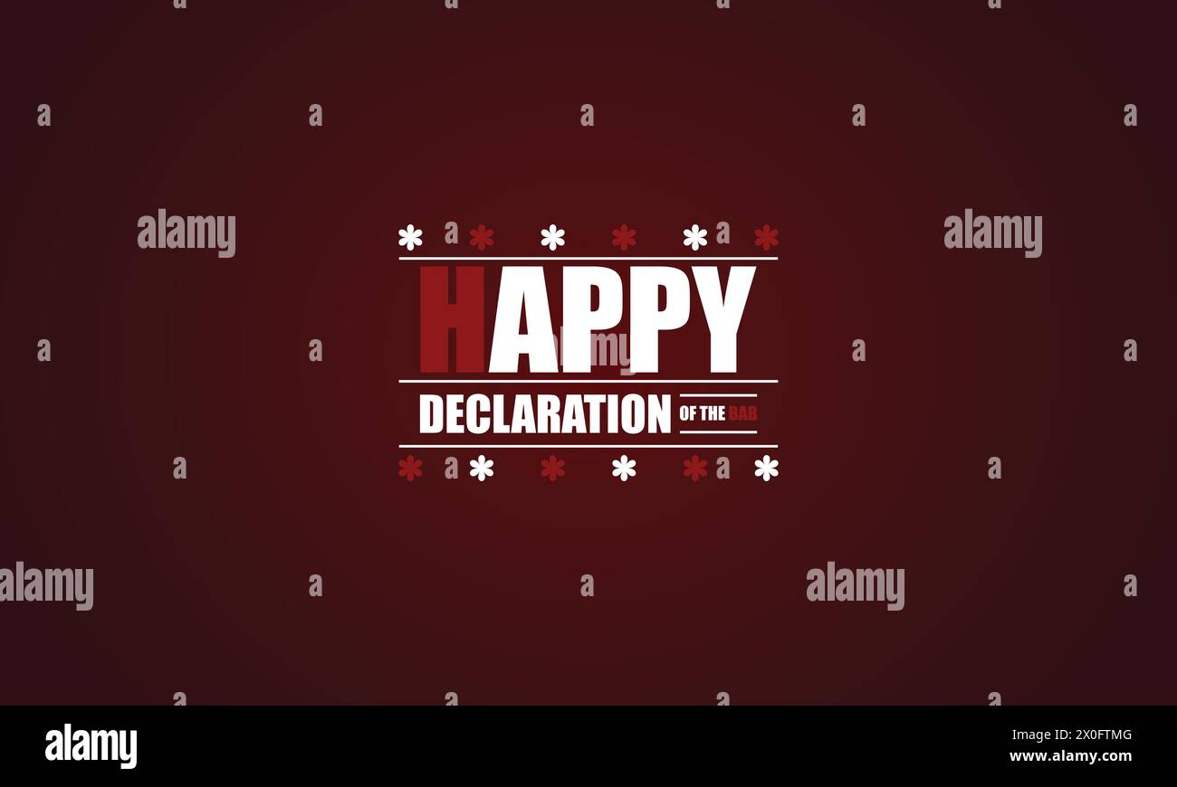 Declaration of the bab hi-res stock photography and images - Alamy