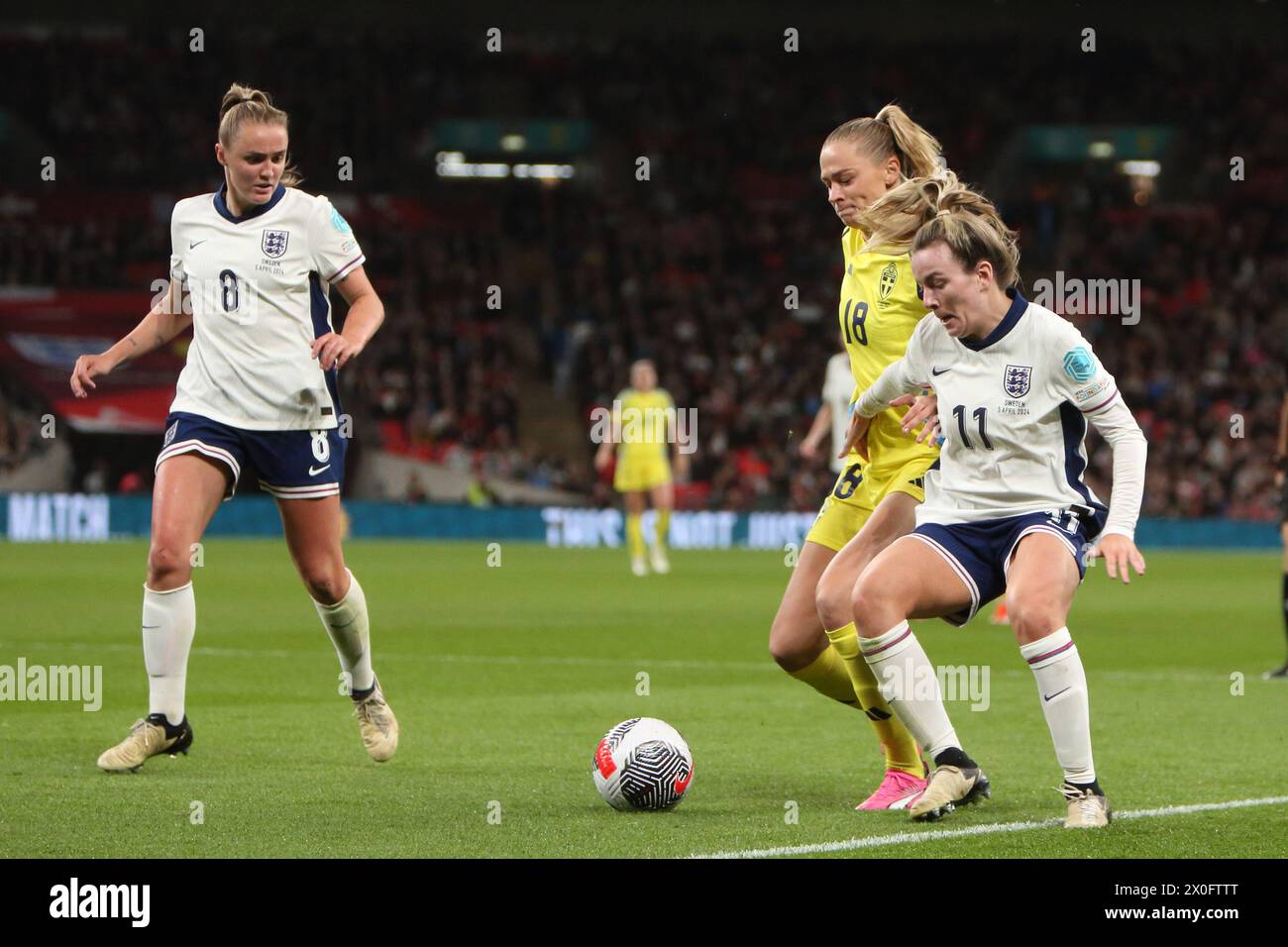 Lauren Hemp England v Sweden UEFA Women's Euro football qualifier ...
