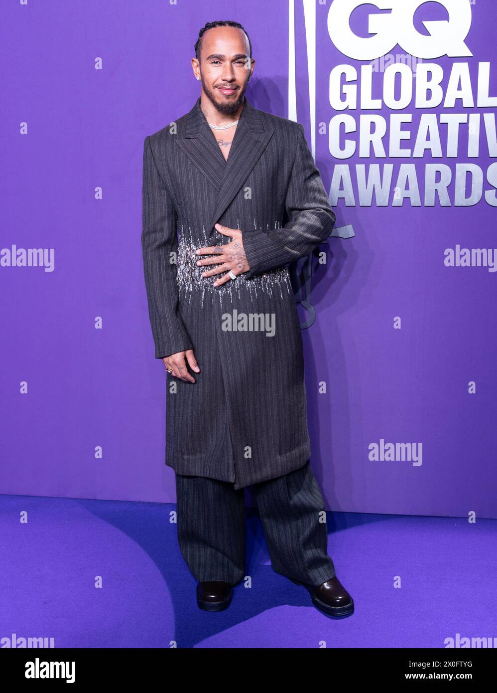 Lewis Hamilton attends Second Annual GQ Global Creativity Awards at WSA in New York on April 11 ...