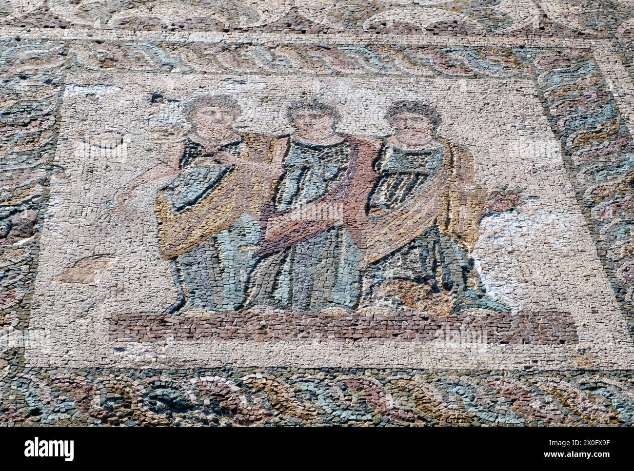 Three women mosaic cyprus hi-res stock photography and images - Alamy
