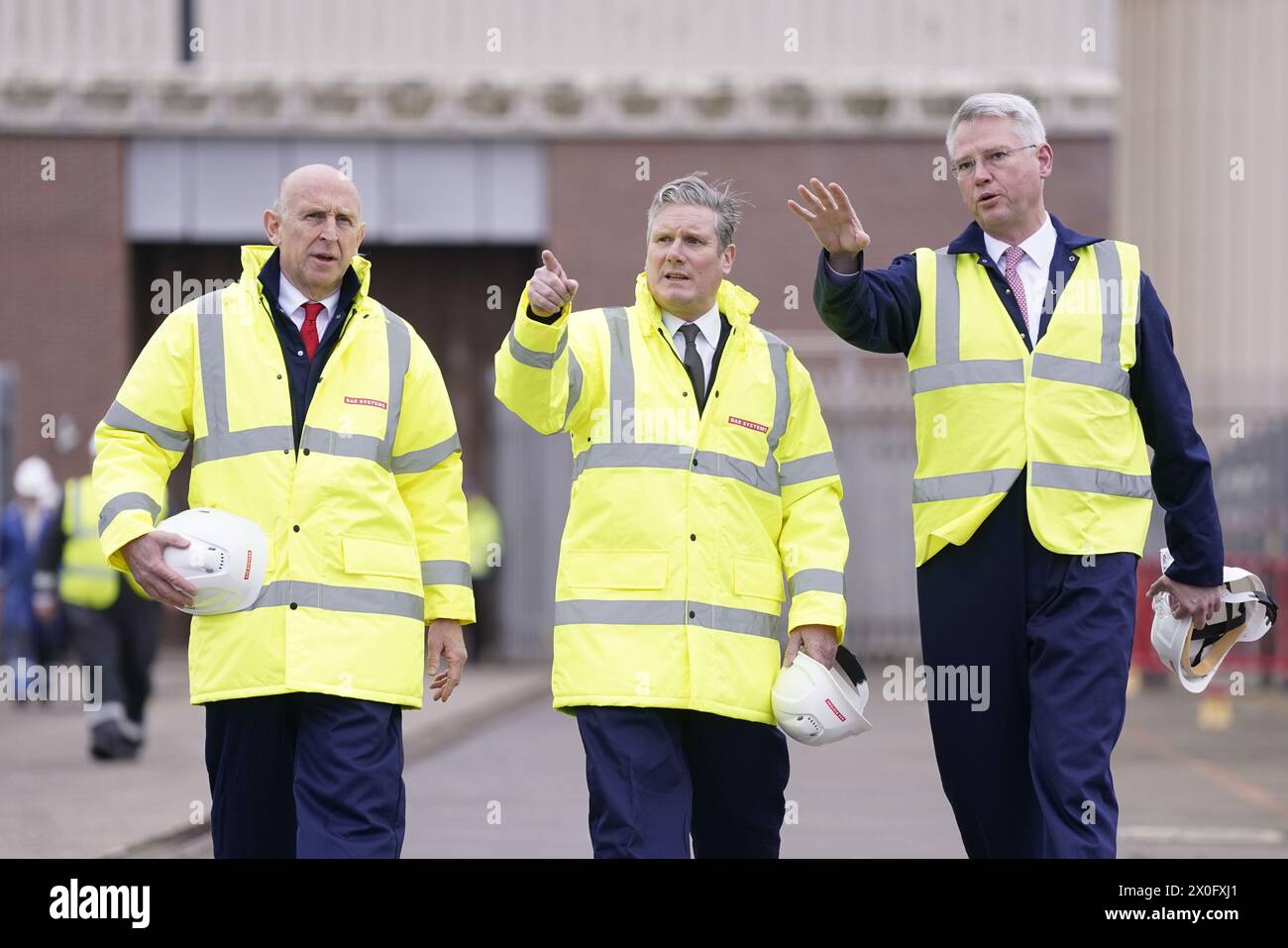 Labour Party leader Sir Keir Starmer with shadow defence secretary John ...