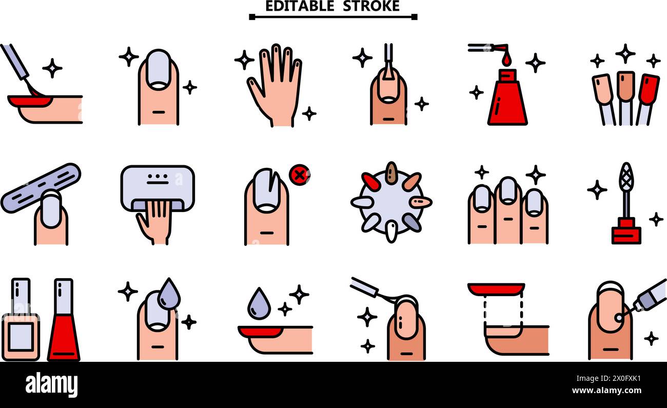 Nail bar file Stock Vector Images - Alamy