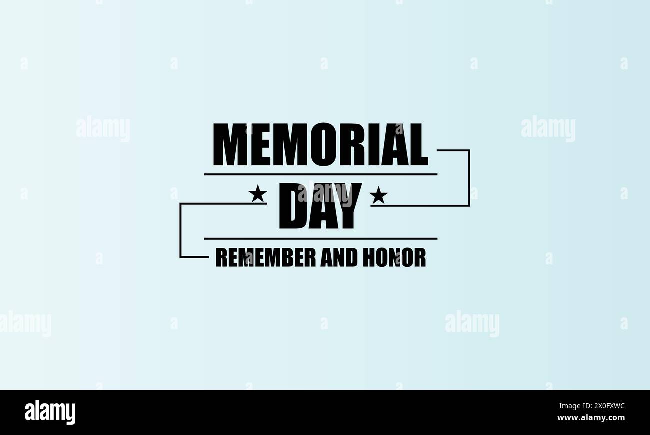 Honoring Our Heroes A Memorial Day Tribute with USA Flag Design Stock ...