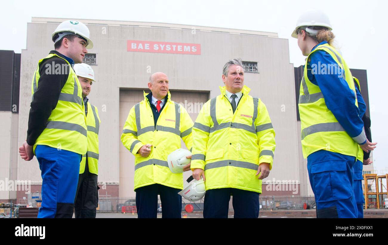 Labour Party leader Sir Keir Starmer with shadow defence secretary John ...