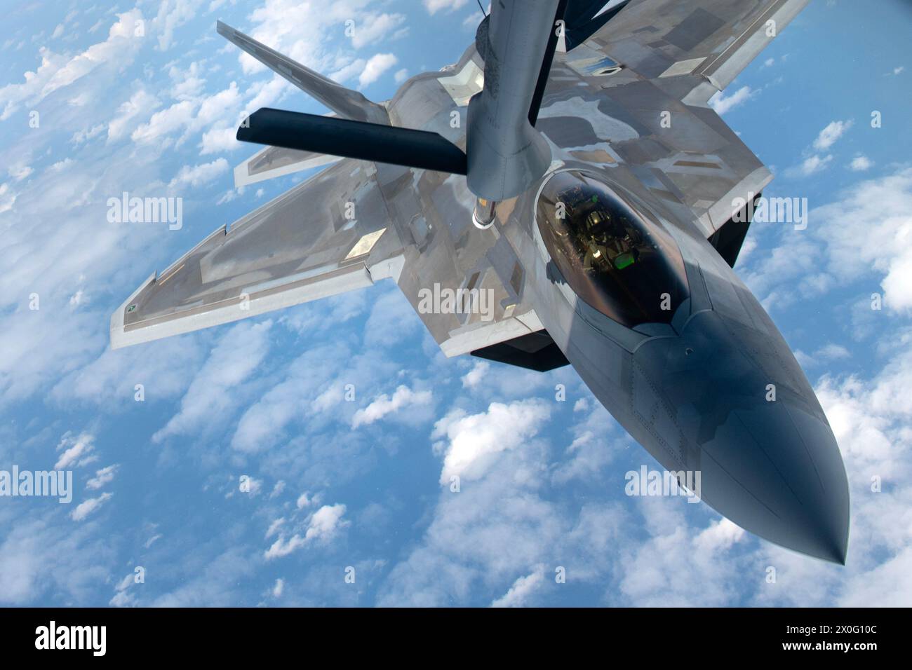 An F-22A Raptor assigned to the 19th Fighter Squadron, Joint Base Pearl ...
