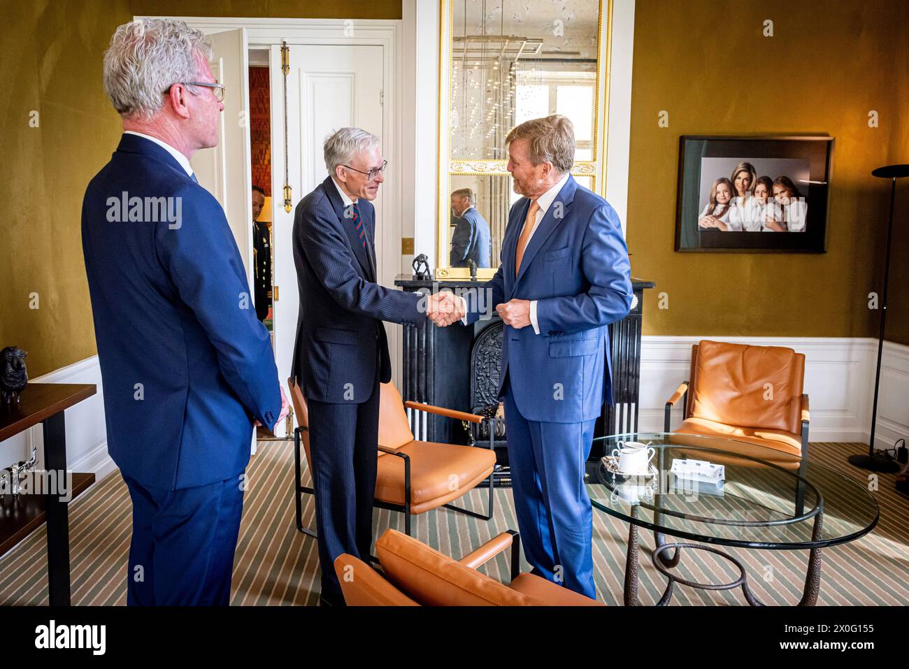 Den Haag, Niederlande. 12th Apr, 2024. DEN HAAG - Koning Willem ...